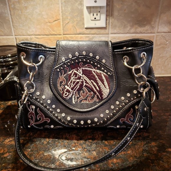 Bags | Western Purse W Horses W Pockets | Poshmark